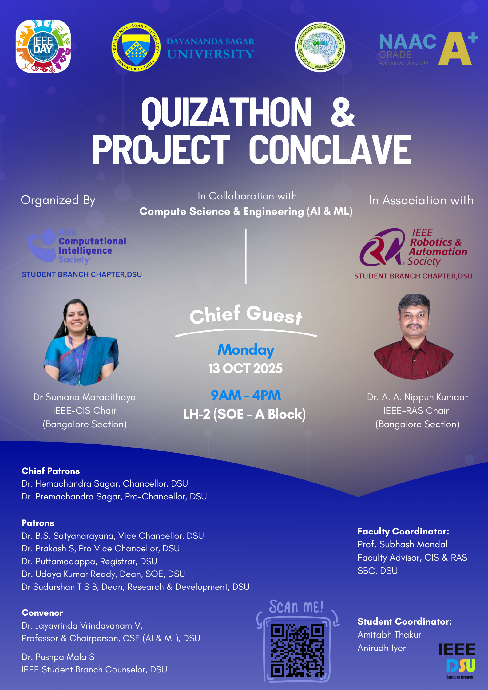IEEE CIS–RAS Quizathon & Project Conclave